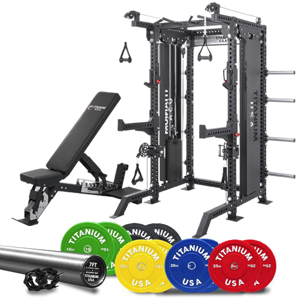 Titanium USA M80 Functional Squat Rack Package 1 – Commercial Fitness Equipment