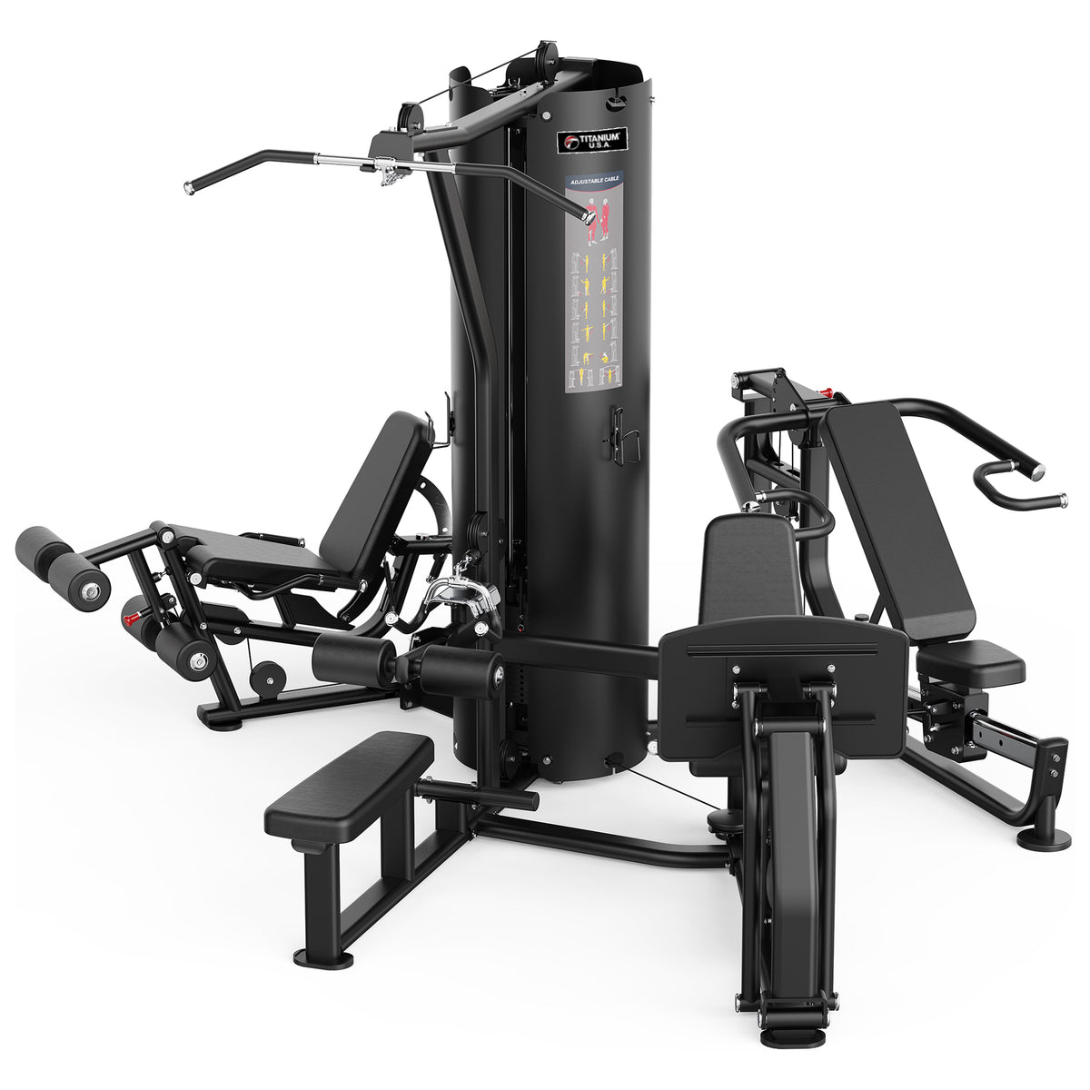 TITANIUM USA LT004 4 STATION MULTI GYM – Commercial Fitness Equipment