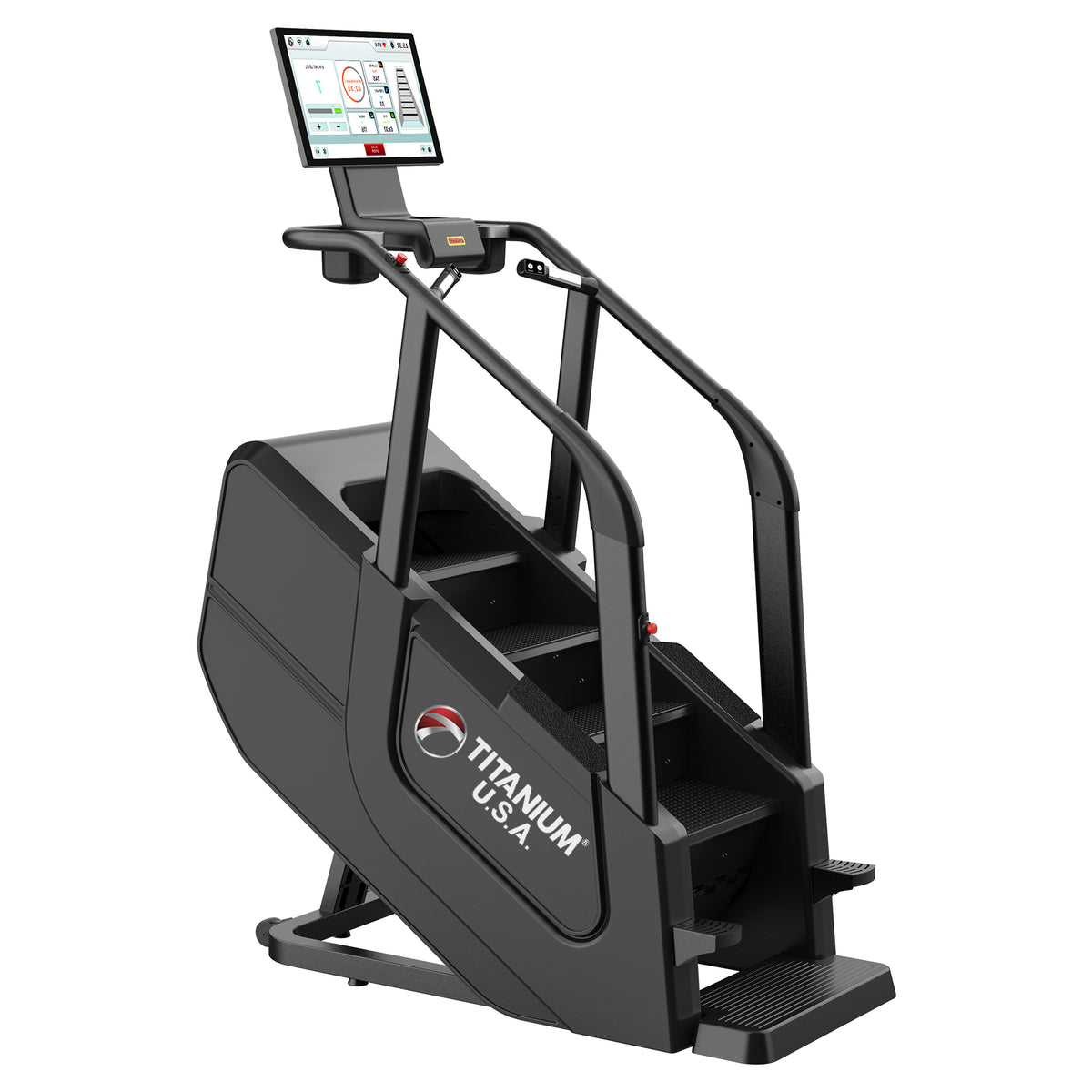 TITANIUM USA OMEGA COMMERCIAL STAIR CLIMBER WITH SMART CONSOLE ...
