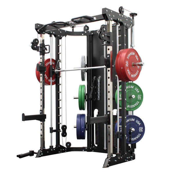 TITANIUM USA R100 FUNCTIONAL SMITH MACHINE WITH WEIGHT STACKS ...