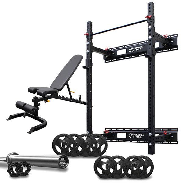TITANIUM USA WALL MOUNTED FOLDING SQUAT RACK PACKAGE 1 – Commercial ...