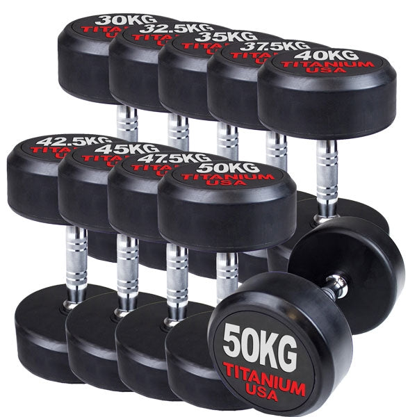 PRO STYLE DUMBBELL SET 27.5 TO 50KG - 10 PAIRS – Commercial Fitness ...